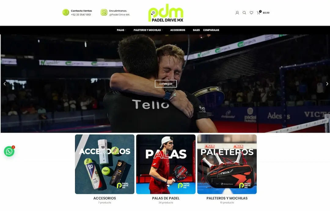 Proyecto Padel drive | Asesora Web
